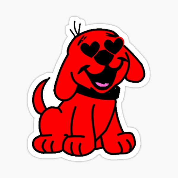 "Clifford the Big Red Dog" Sticker for Sale by SonPick | Redbubble