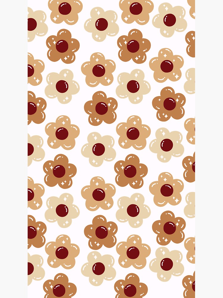 "BROWN AESTHETIC FLOWER" Sticker by thedragoneshka | Redbubble