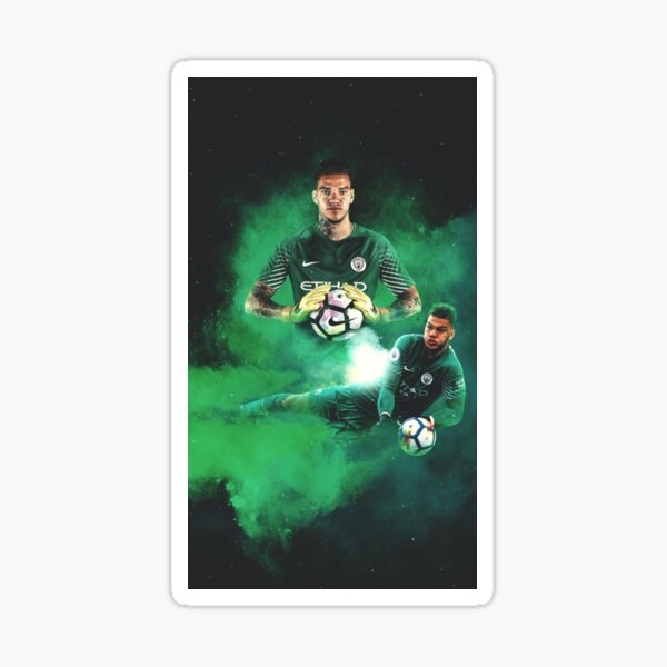"Ederson Moraes Art" Sticker by derrynaki | Redbubble