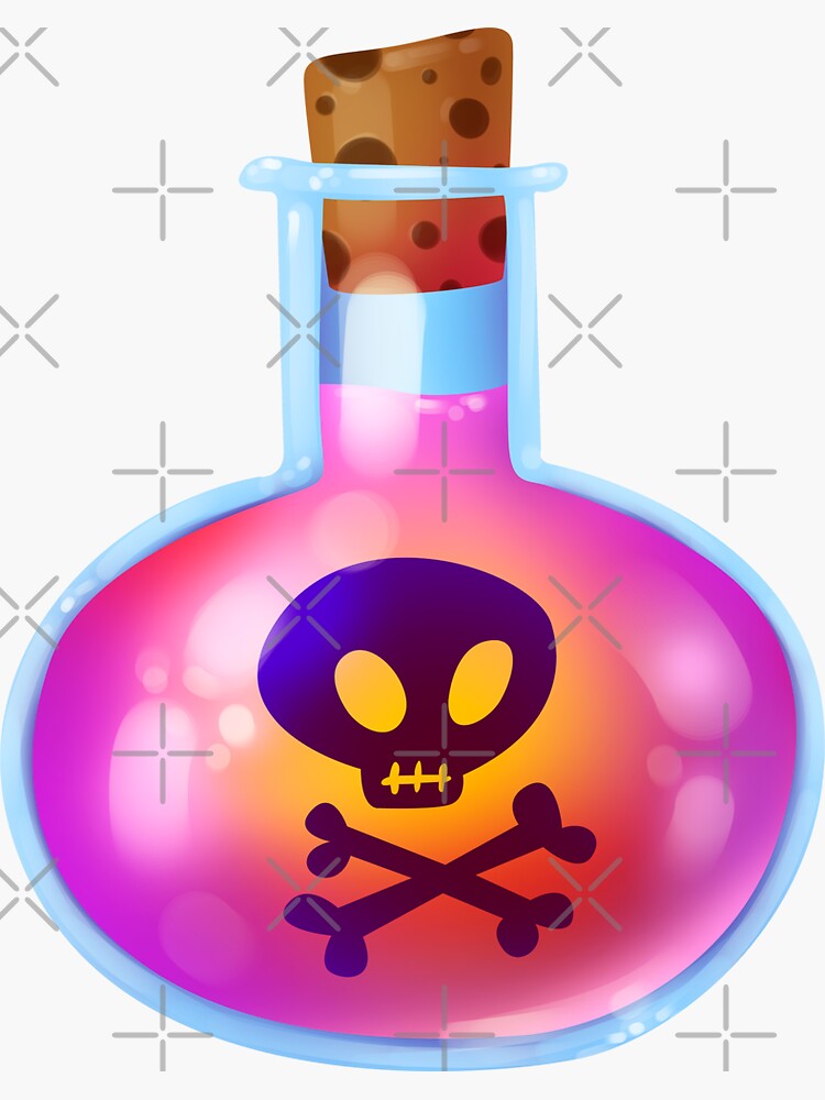"Pink Poison Bottle" Sticker for Sale by Lucifer-x | Redbubble