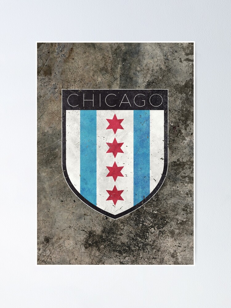 "Chicago City Vintage Emblem" Poster for Sale by Lidra-Redesign | Redbubble