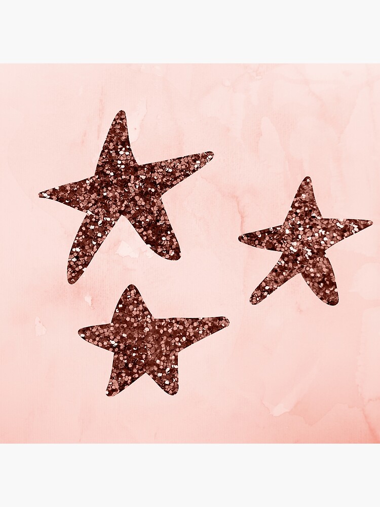 Póster «Vinilo o funda para iPhone Moderno falso brillo dorado rosa y ...