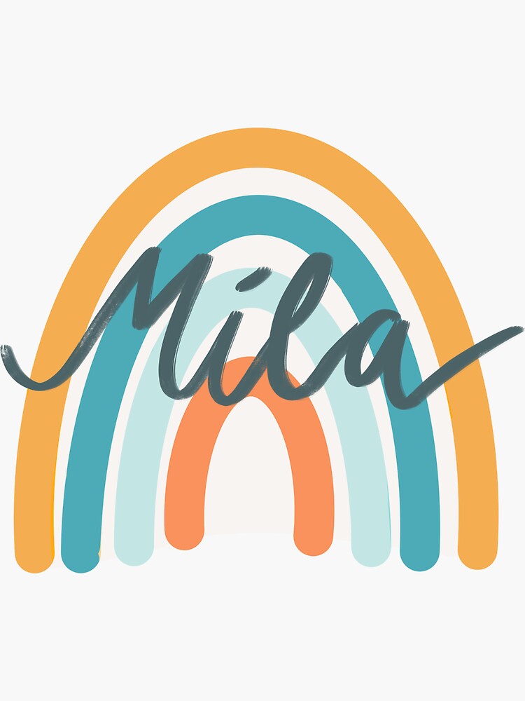 "Mila" Sticker for Sale by LillylouArt | Redbubble