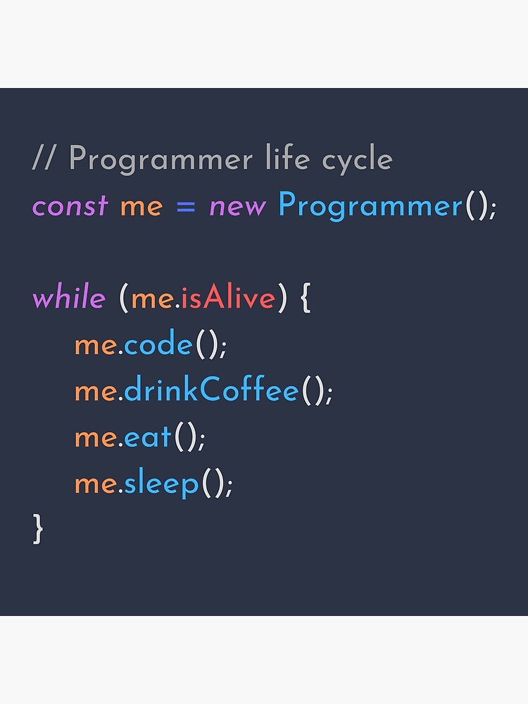 "Programmer Life cycle" Poster by 9n1design | Redbubble
