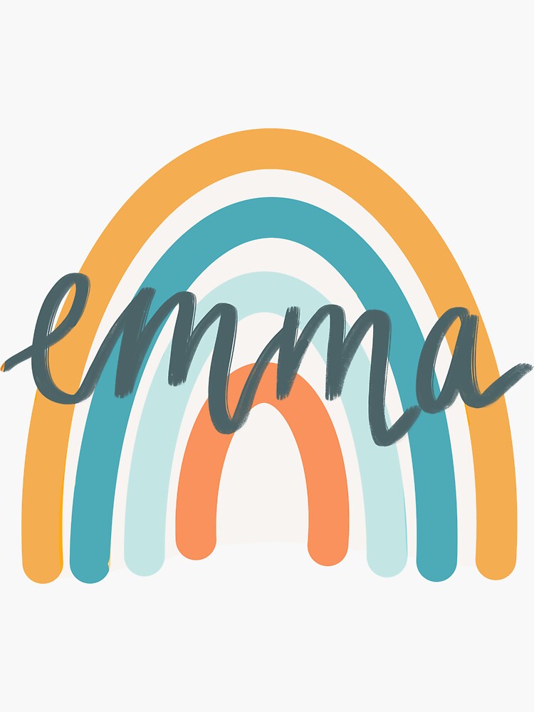 "Emma" Sticker for Sale by LillylouArt | Redbubble