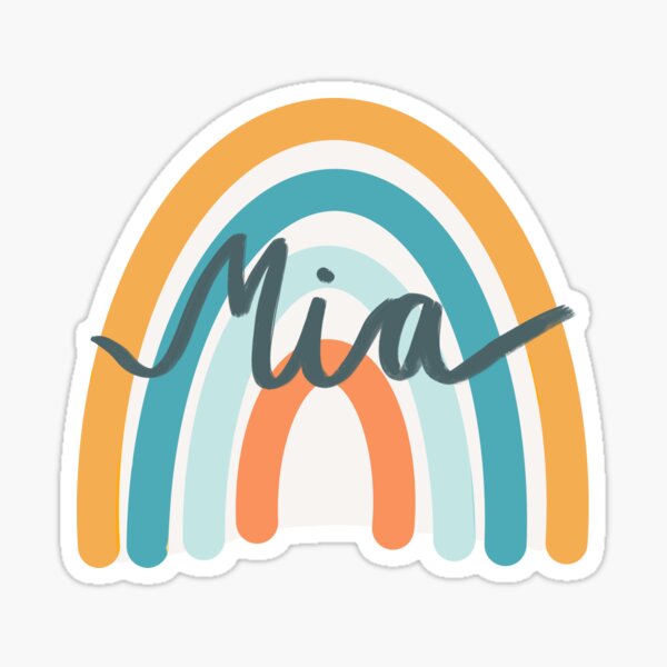 "Mia" Sticker by LillylouArt | Redbubble
