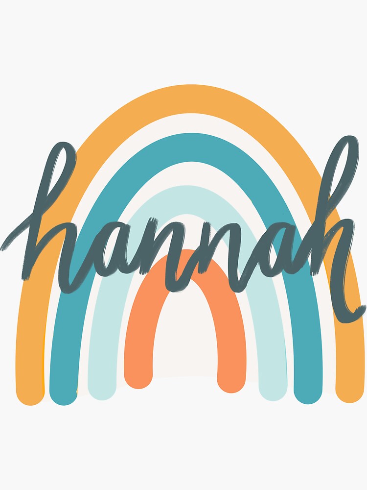 "Hannah" Sticker for Sale by LillylouArt | Redbubble