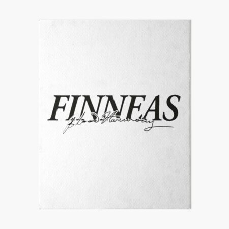 "FINNEAS logo (with blood harmony) Premium " Art Board Print by Vyshyta ...