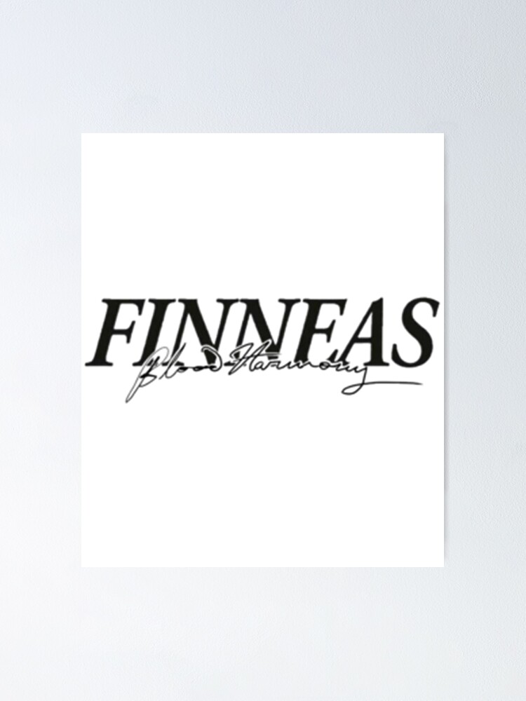 "FINNEAS logo (with blood harmony) Premium " Poster for Sale by Vyshyta ...