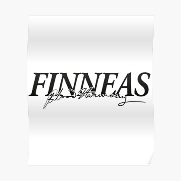 "FINNEAS logo (with blood harmony) Premium " Poster for Sale by Vyshyta ...