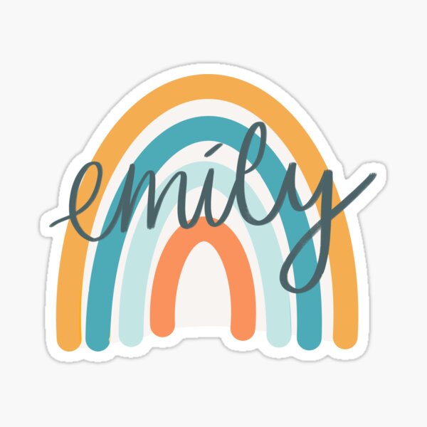 "Emily" Sticker for Sale by LillylouArt | Redbubble