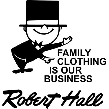 "Robert Hall Clothes" Sticker for Sale by nwerlandson | Redbubble