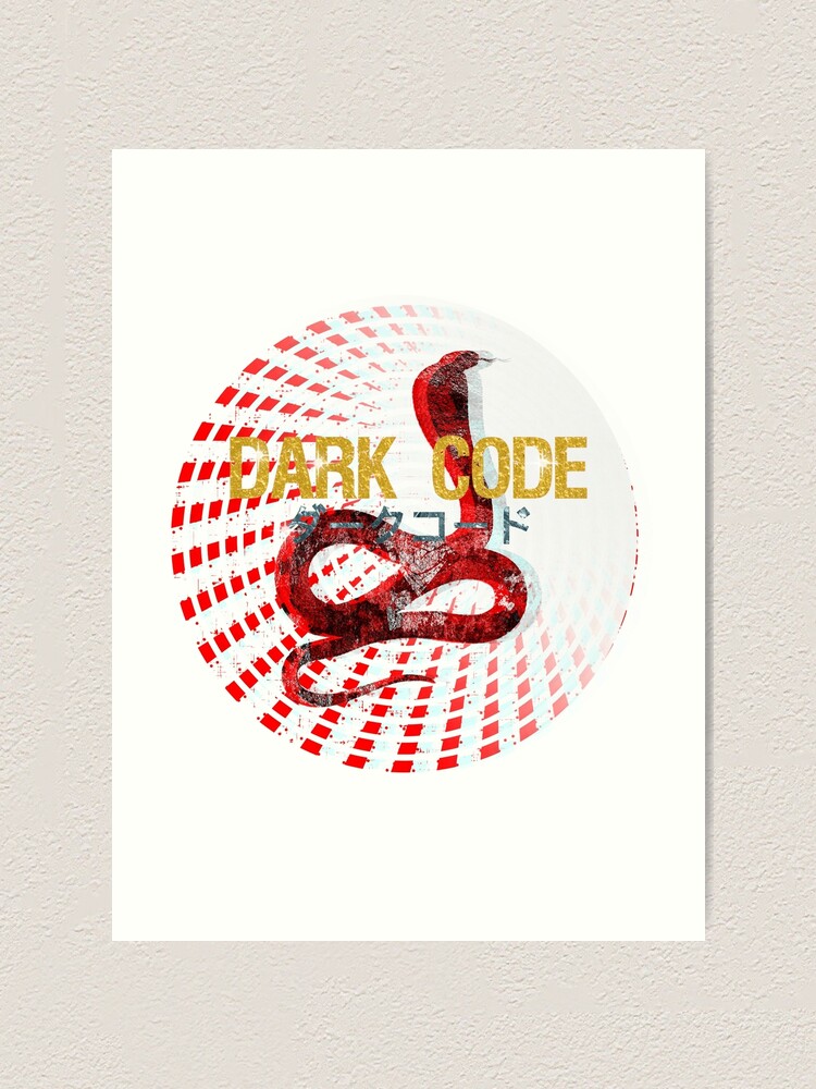 "DARK CODE brand logo" Art Print for Sale by RobPal | Redbubble