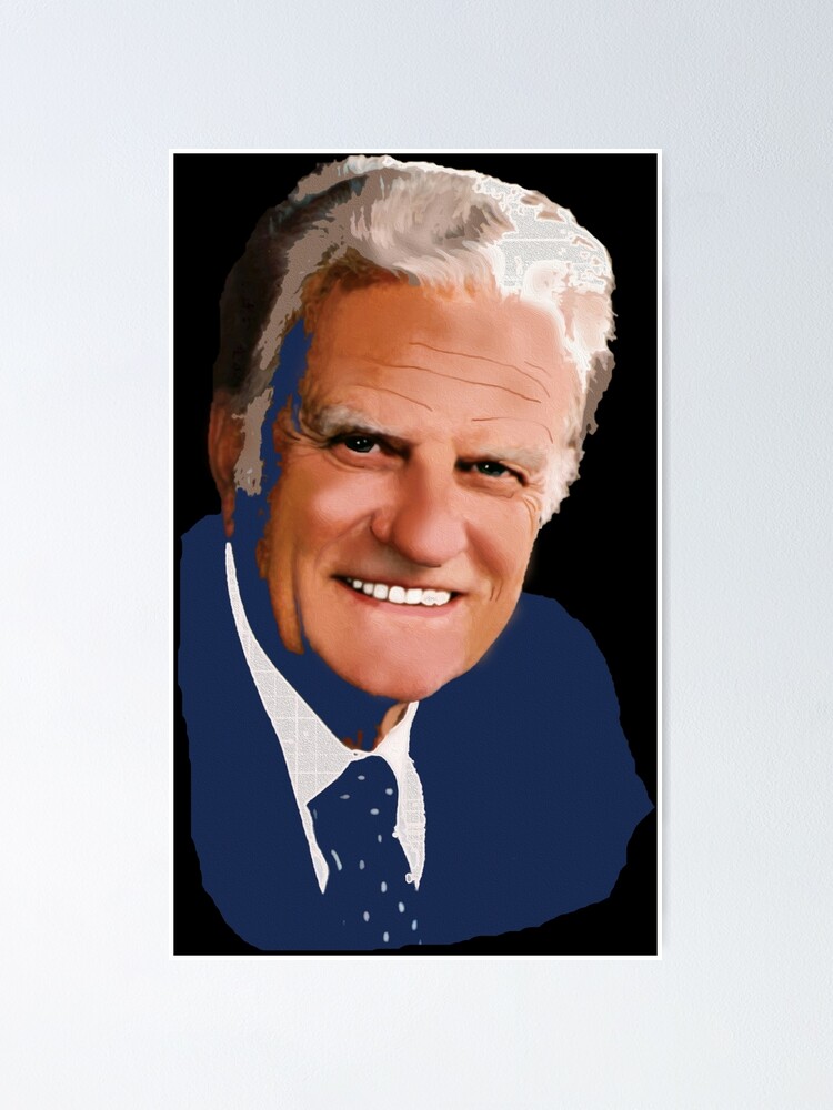 "Billy Graham World Renowned Evangelist Preacher Oil Paint Artwork ...