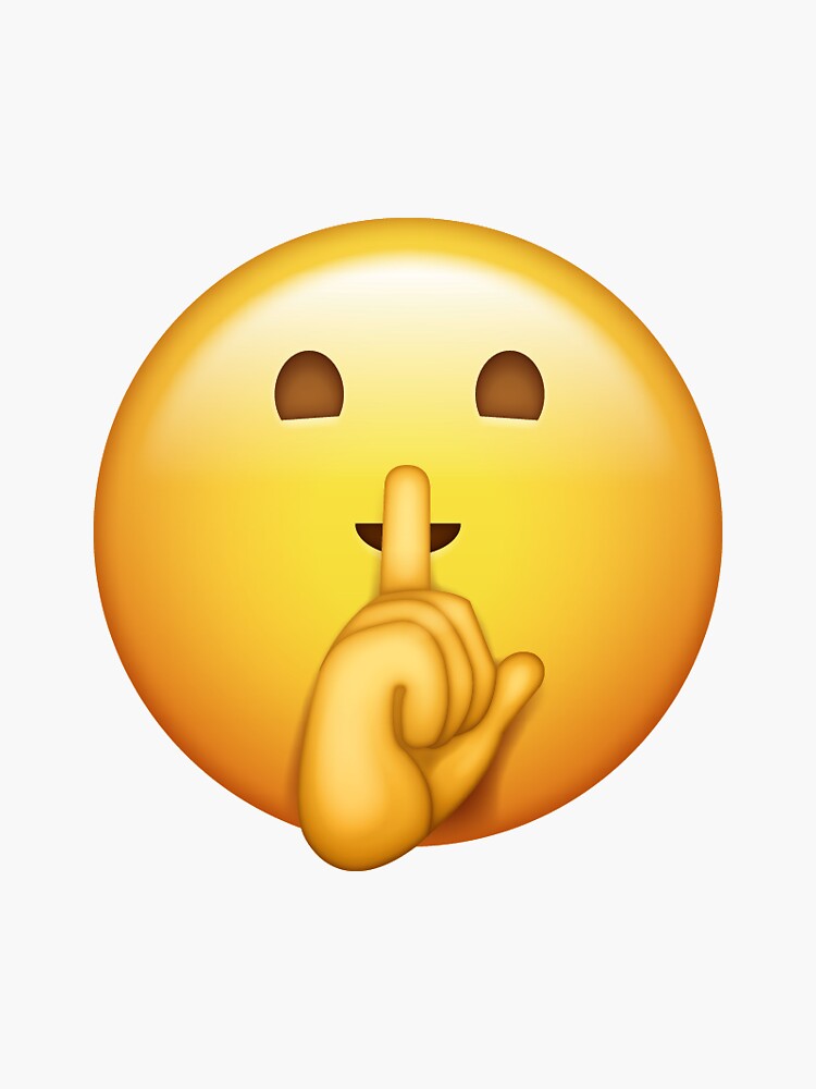 "Sei ruhig Emoji" Sticker von OthemoShop | Redbubble