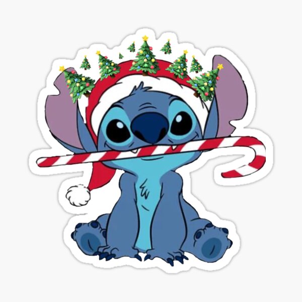 "Stitch Christmas " Sticker by Galfor | Redbubble