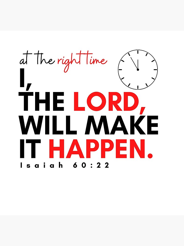 "Isaiah 60:22" Poster for Sale by U-WearJesus | Redbubble