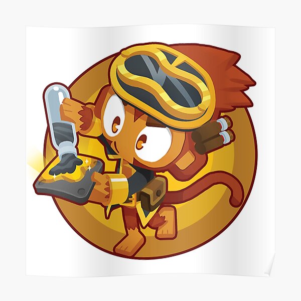 Póster «Bloons TD6 Alchemist Monkey fan art en la camiseta» de ...