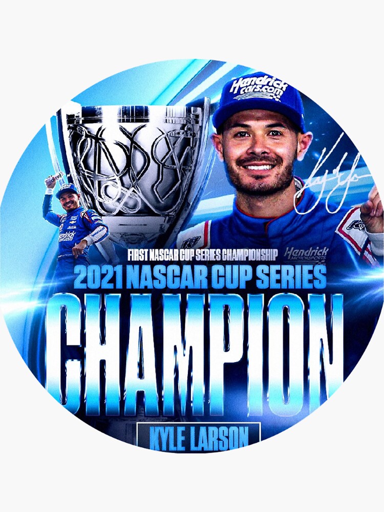 "kyle larson championship" Sticker by Rednew | Redbubble