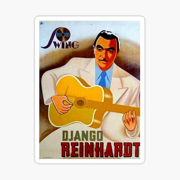 "Django Reinhardt" Sticker for Sale by InvictusGladius | Redbubble