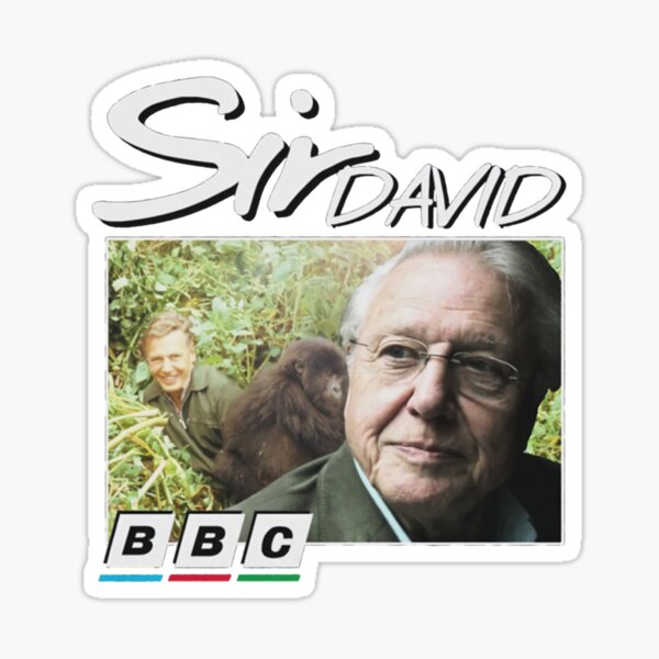 "Sir David BBC" Sticker for Sale by CodySCH | Redbubble