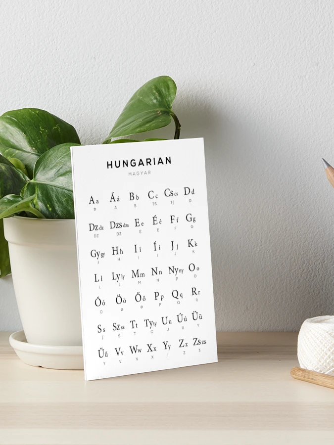 Hungarian Alphabet Chart