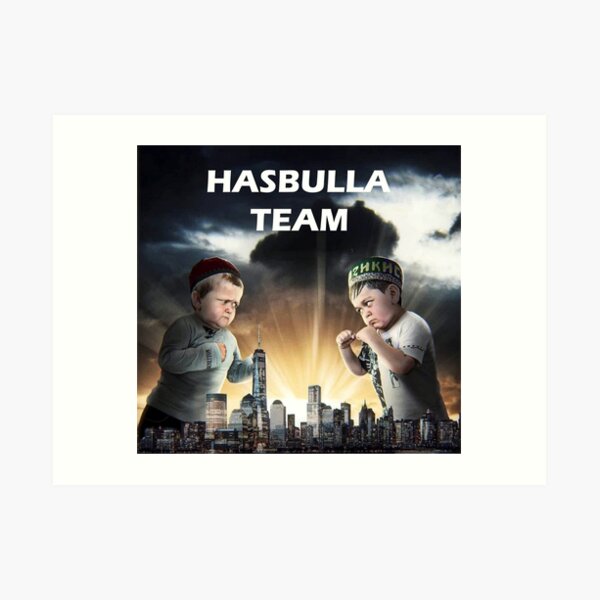 "Hasbulla Magomedov - Team MMA Hasbulla Fight Meme" Art Print for Sale ...