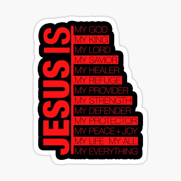 "Jesus Is My God" Sticker for Sale by plushism | Redbubble