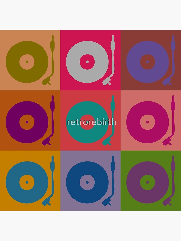 "Vinyl Record Pop Art 4" Throw Pillow for Sale by retrorebirth | Redbubble