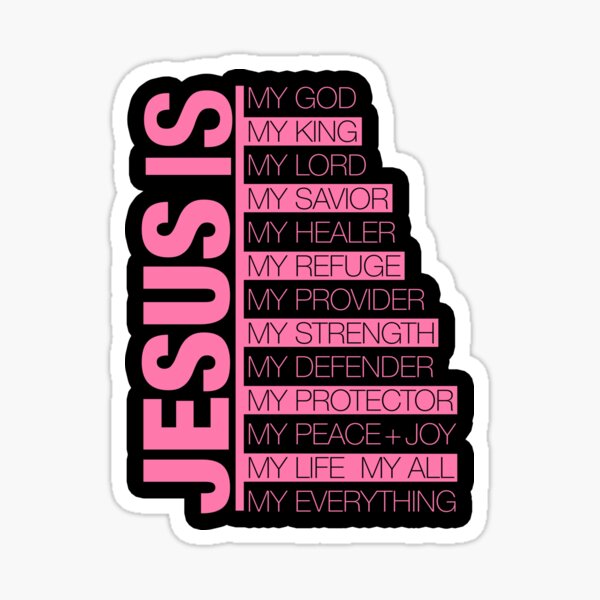 "Jesus Is My God" Sticker for Sale by plushism | Redbubble