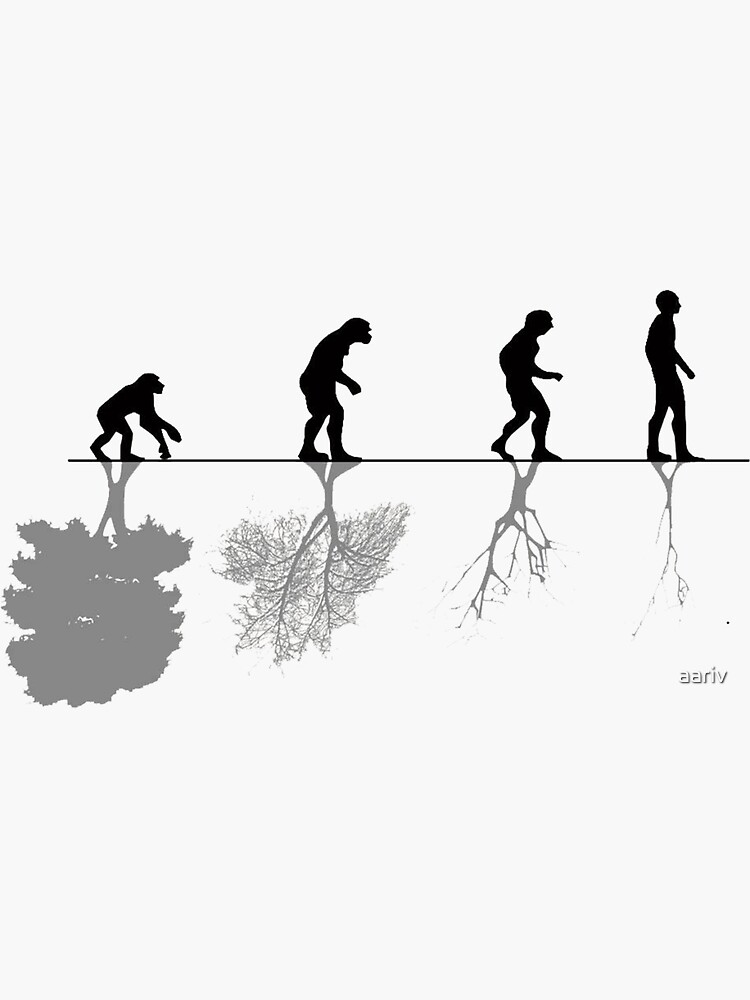 "Evolution of Environment , Humans , Nature" Sticker for Sale by aariv ...
