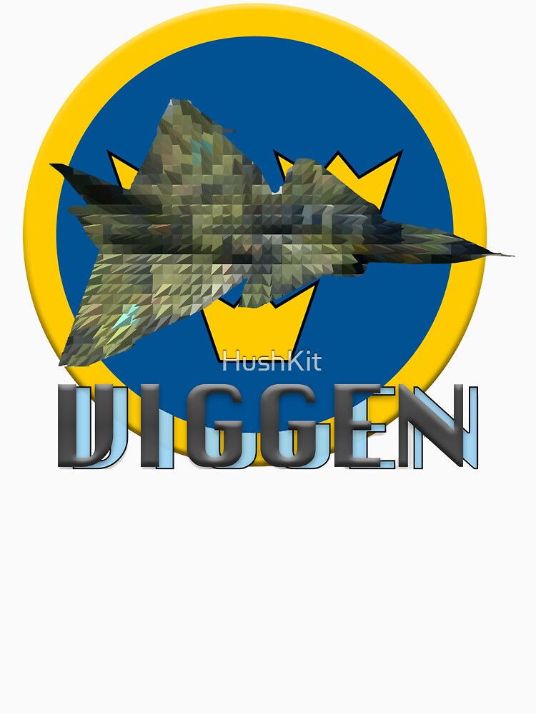 "Saab Viggen design " T-shirt for Sale by HushKit | Redbubble | saab ...
