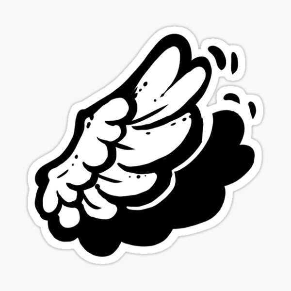 "Wings Sticker" Sticker by Rensflow | Redbubble