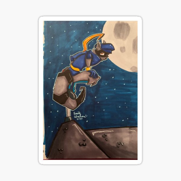 "Sly Cooper" Sticker by HonestitisAbe | Redbubble
