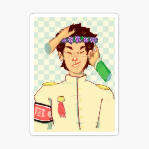 "Ishimaru Danganronpa with flowers" Sticker for Sale by ziracore ...