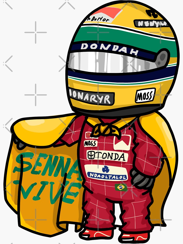 "Senna Mini" Sticker for Sale by DaCorsa-Cavallo | Redbubble