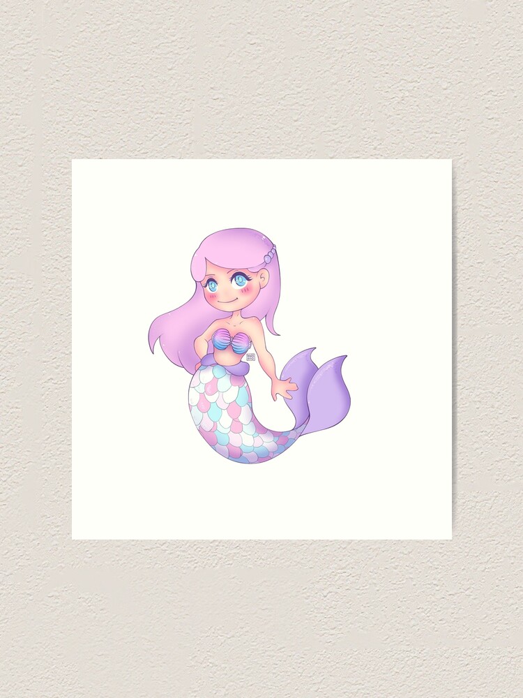 "Trans Pride Mermaid - Pink Aesthetic" Art Print for Sale by ...