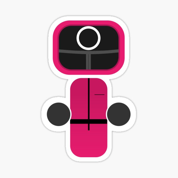 "Cute Squid Game Circle Guard Stickers" Sticker for Sale by Vataz ...