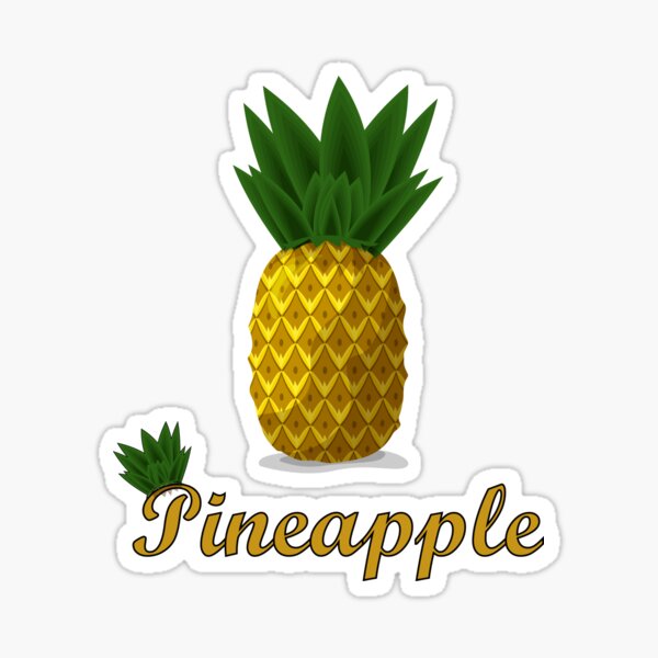 "Pineapple fruit" Sticker for Sale by Designer-amjed | Redbubble