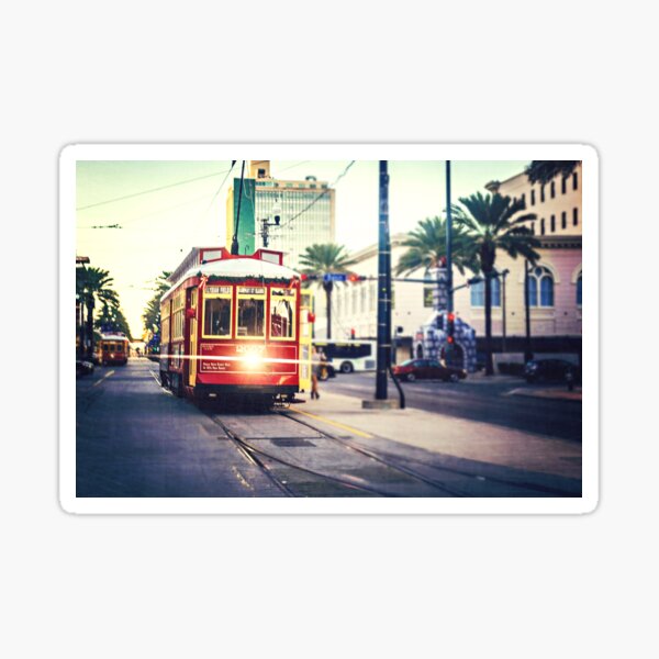 "New Orleans Streetcar" Sticker for Sale by Jonicool | Redbubble