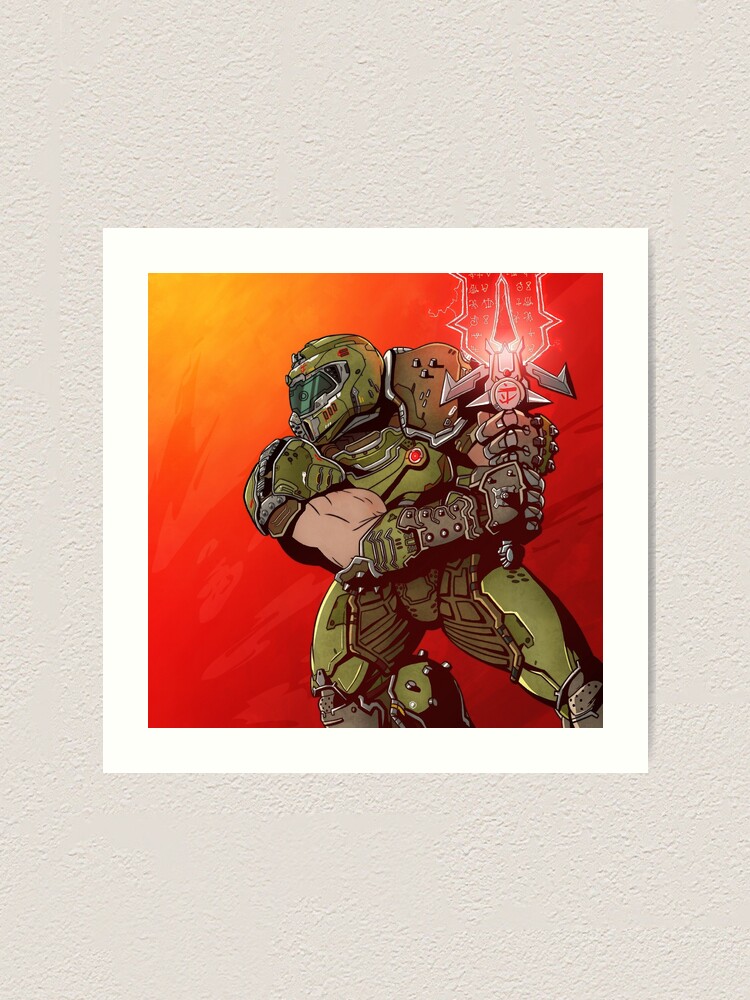 "Doom Eternal Doom Slayer Artwork " Art Print for Sale by Vintage ...
