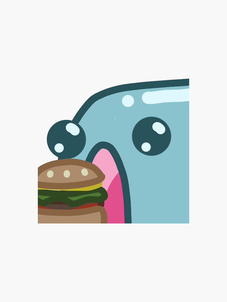 "Feed emote" Sticker for Sale by ACraftyJelly | Redbubble