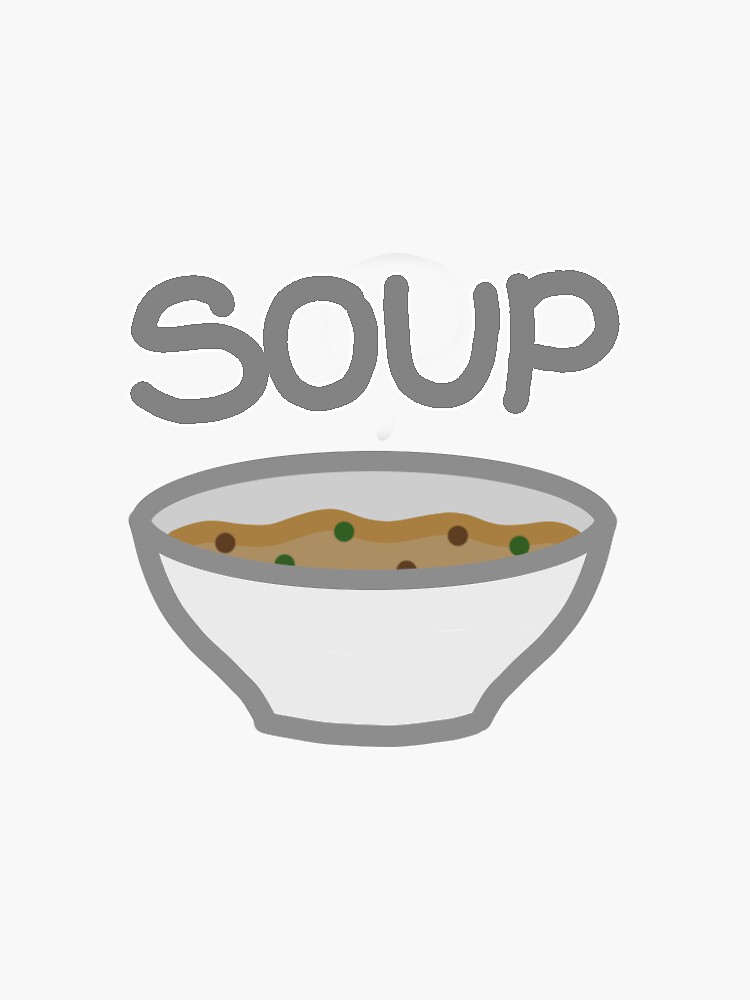 "Soup emote" Sticker by ACraftyJelly | Redbubble