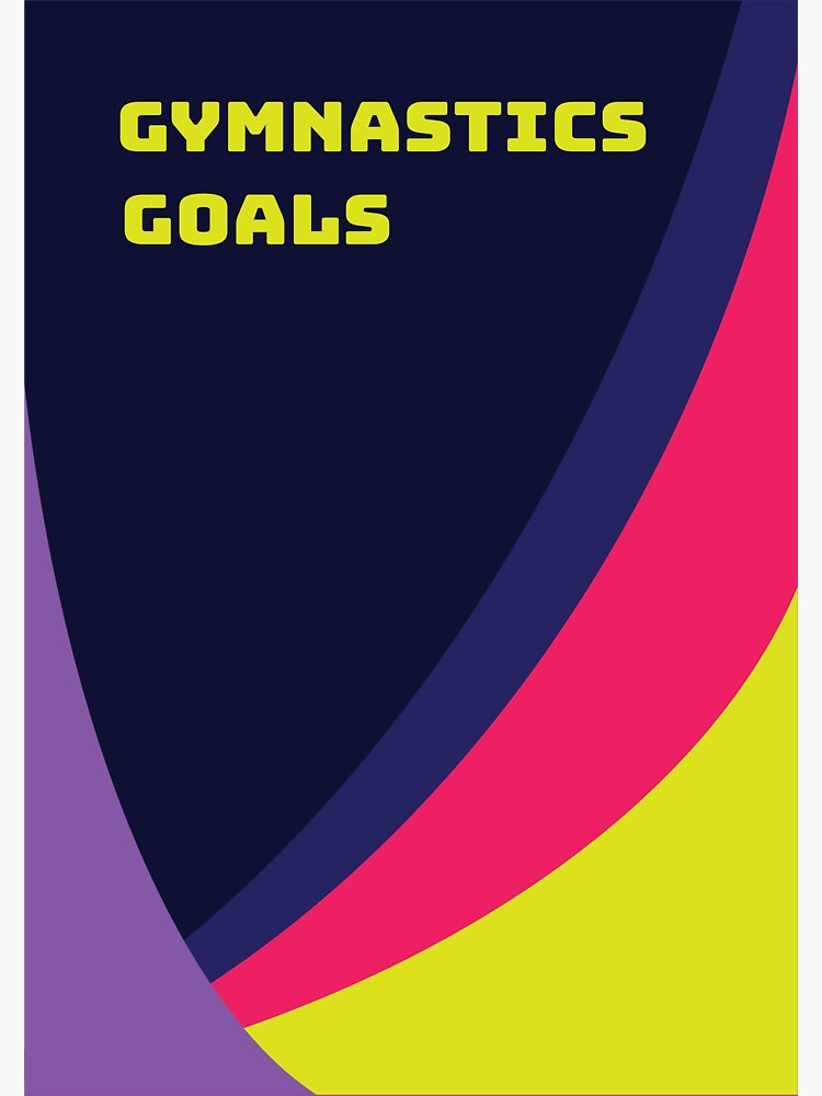 "Gymnastics Goals motivation" Sticker for Sale by Gymstix | Redbubble