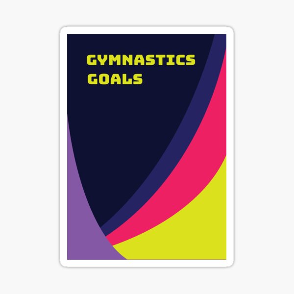 "Gymnastics Goals motivation" Sticker for Sale by Gymstix | Redbubble
