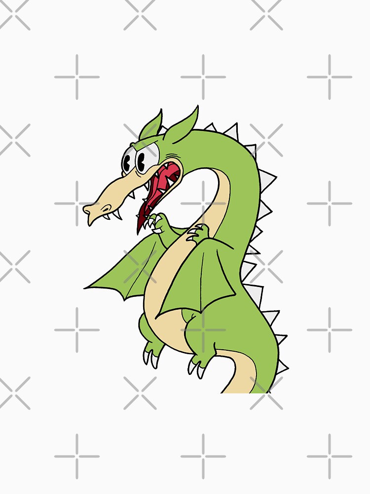 T-shirt « allumette sinistre, ébats enflammés, cuphead, dragon, boss ...