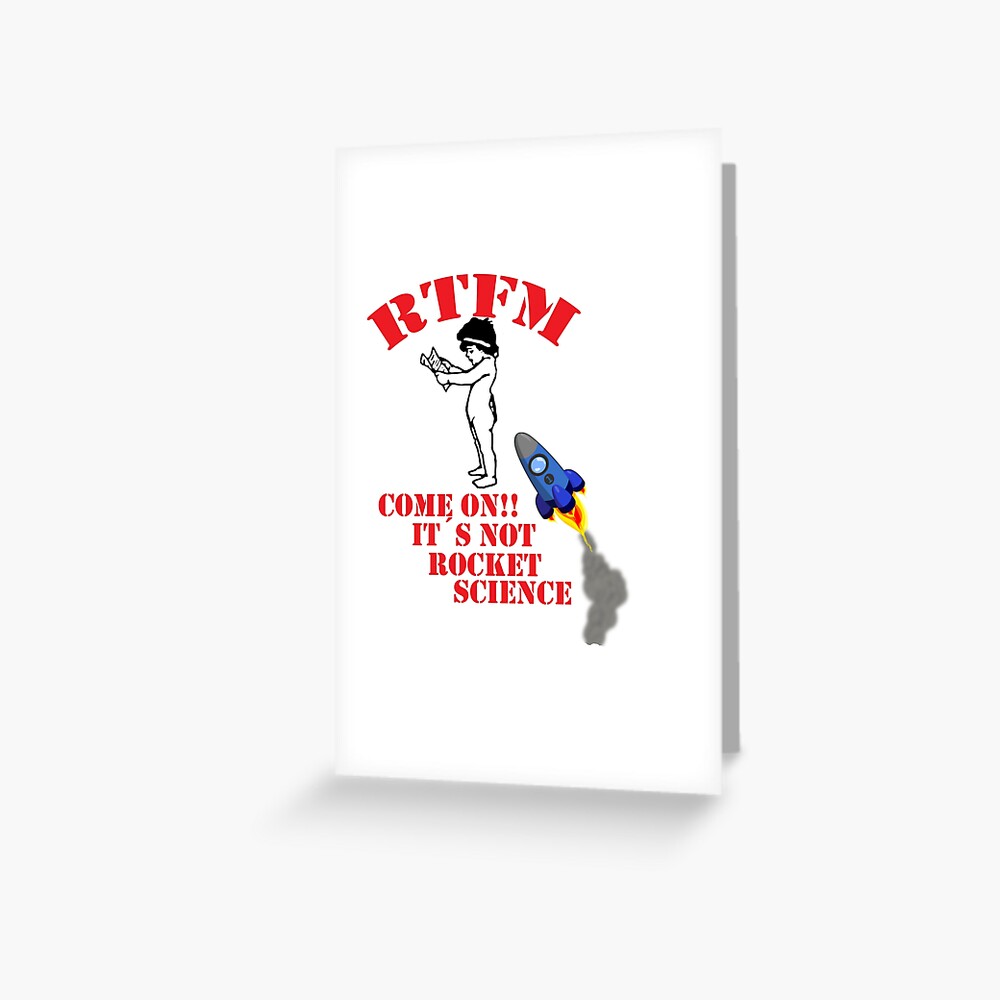 "RTFM" Sticker by Turiddu | Redbubble