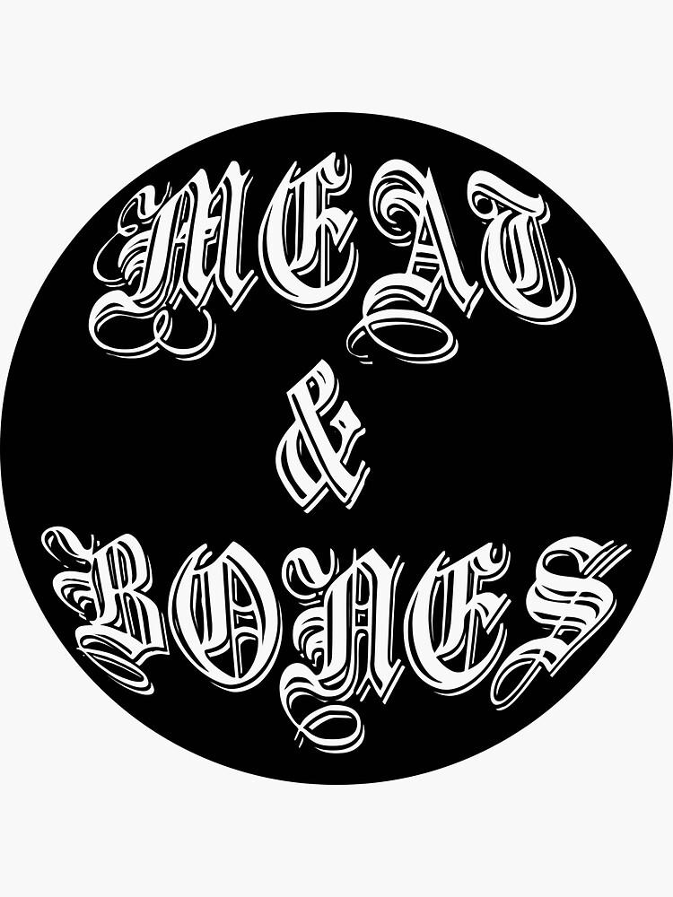 "Meat & Bones Logo" Sticker for Sale by MeatandBones | Redbubble