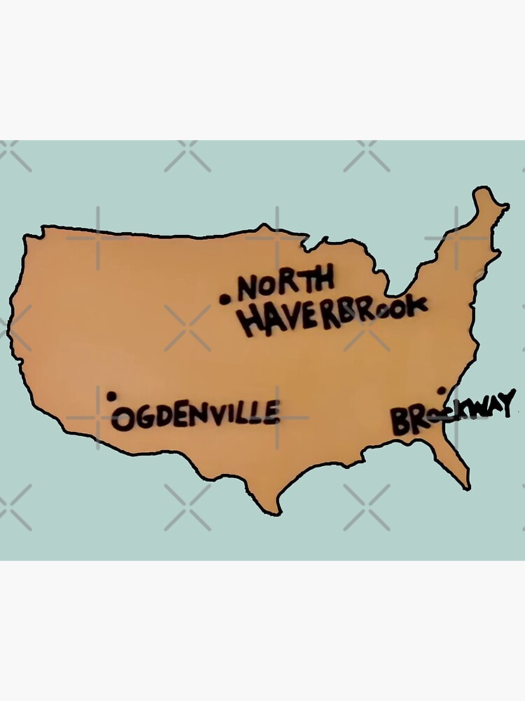 Impression photo « carte du monorail, simpsons, Lyle Lanley, monorail ...