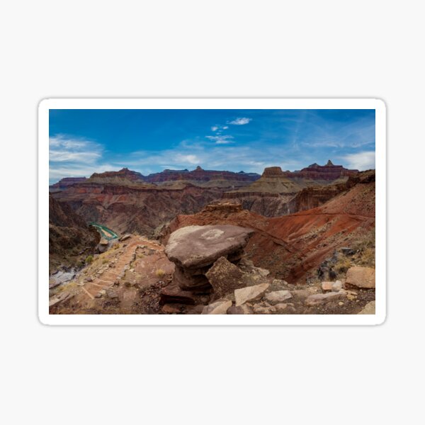 "Spotting the Colorado on the South Kaibab Trail" Sticker for Sale by ...